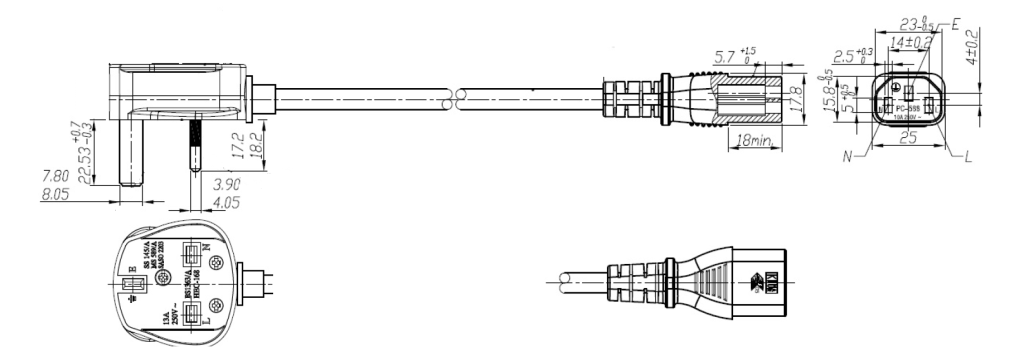 Singapore Power Cords | MEGA ELECTRONICS, INC.