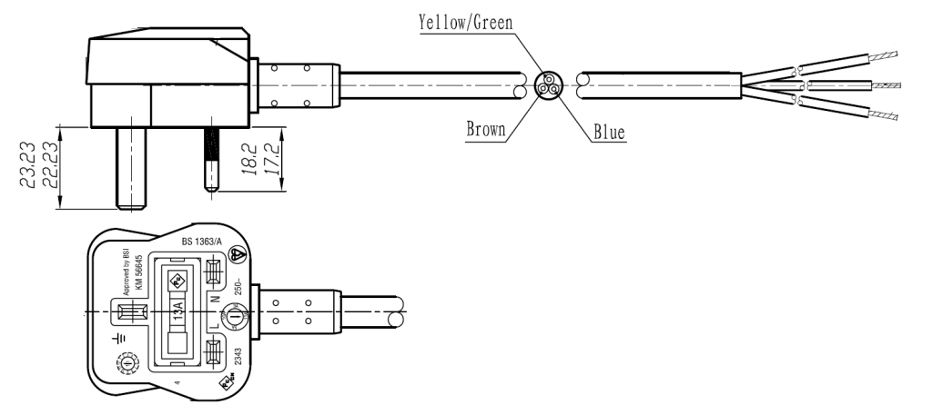 Saudi Arabia Powers Cords | MEGA ELECTRONICS, INC.