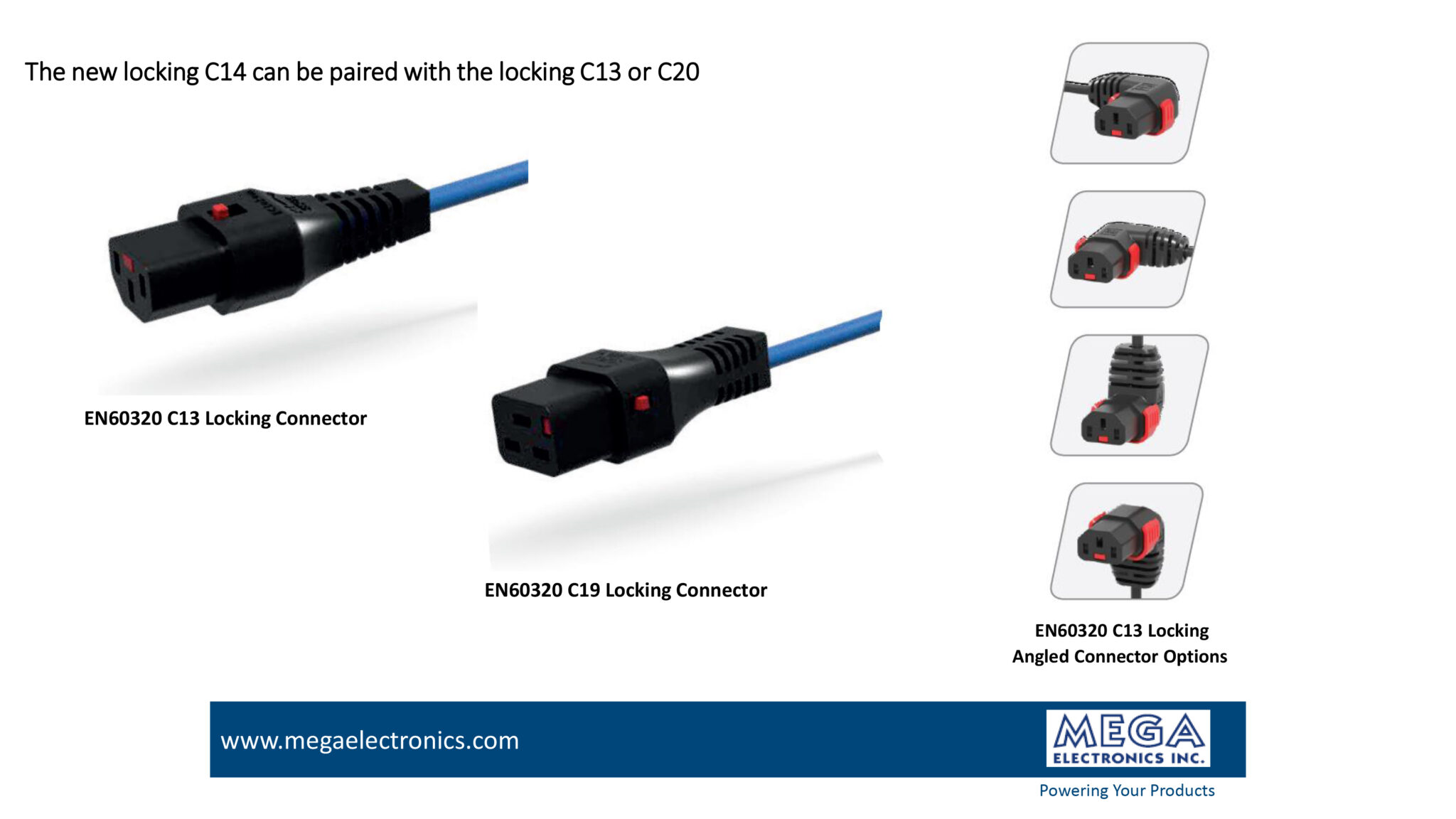 C14 Dual Locking Cord | MEGA ELECTRONICS, INC.